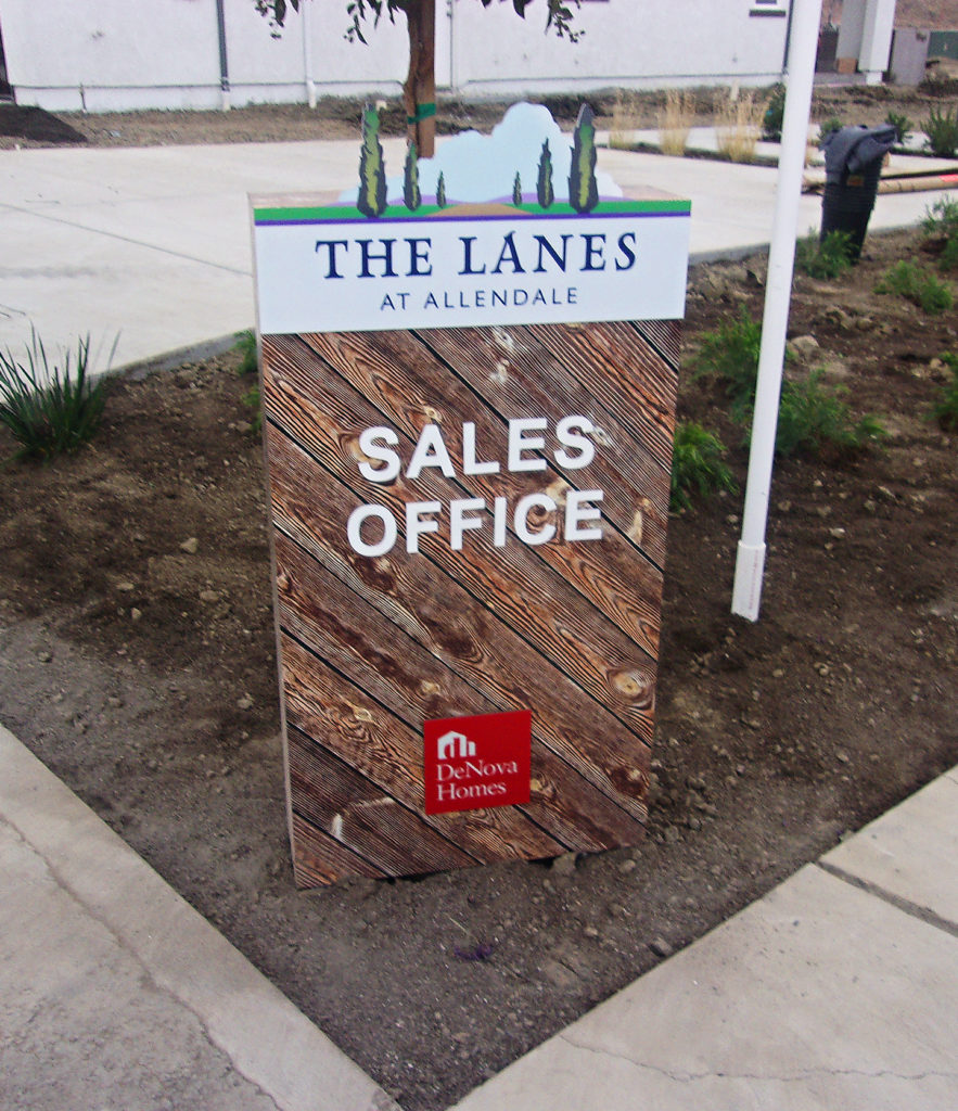 The Lanes Sales Office Sign - Sign Technology